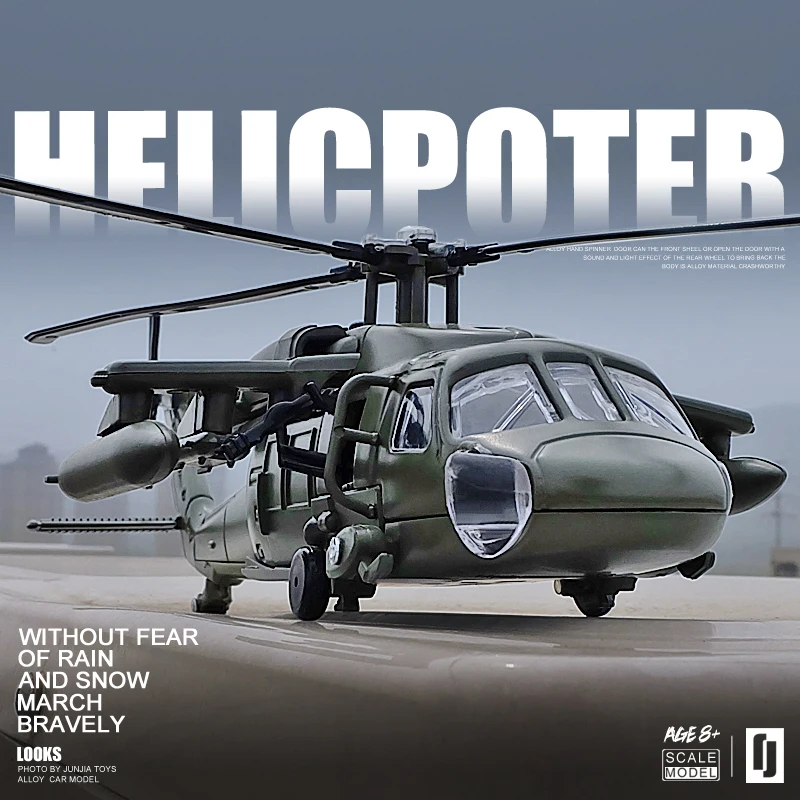 1-64-Scale-Black-Hawk-UH-60-Alloy-Helicopter-Diecast-Toy-Model ...