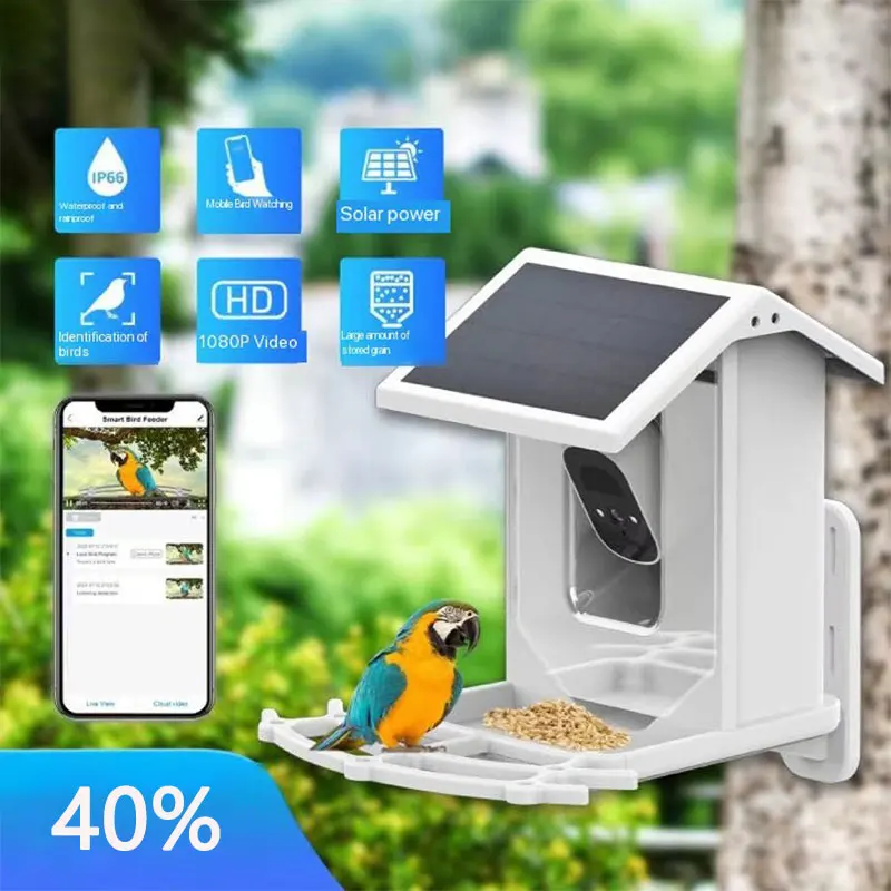 Outdoor-Intelligent-Bird-Feeder-Camera-1080P-Wireless-WIFI-Solar-AI ...