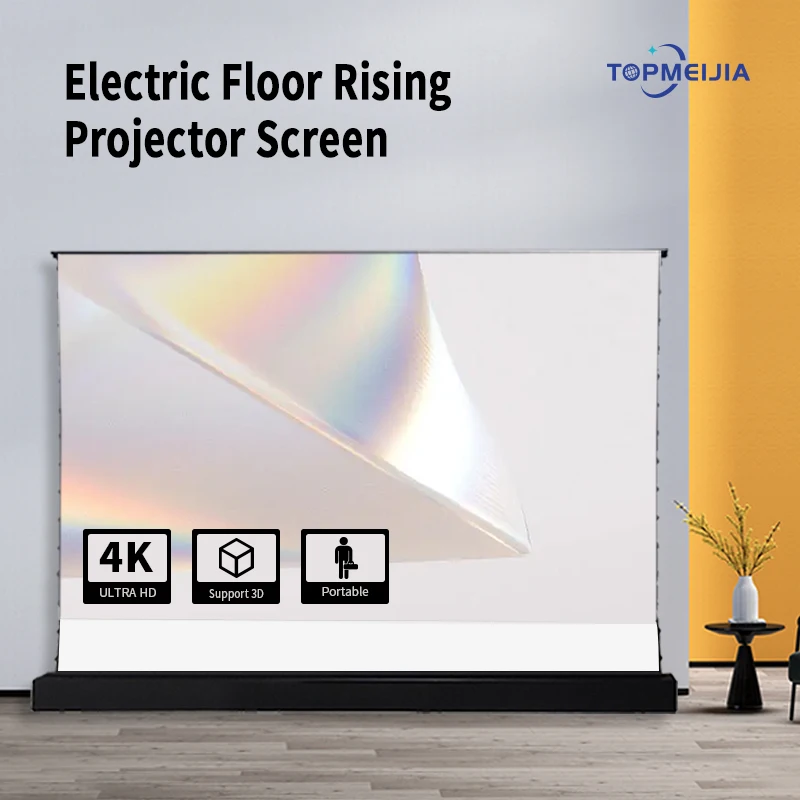 YuTong-72-inch-150-inch-Motorized-Floor-Rising-White-Cinema-Material ...