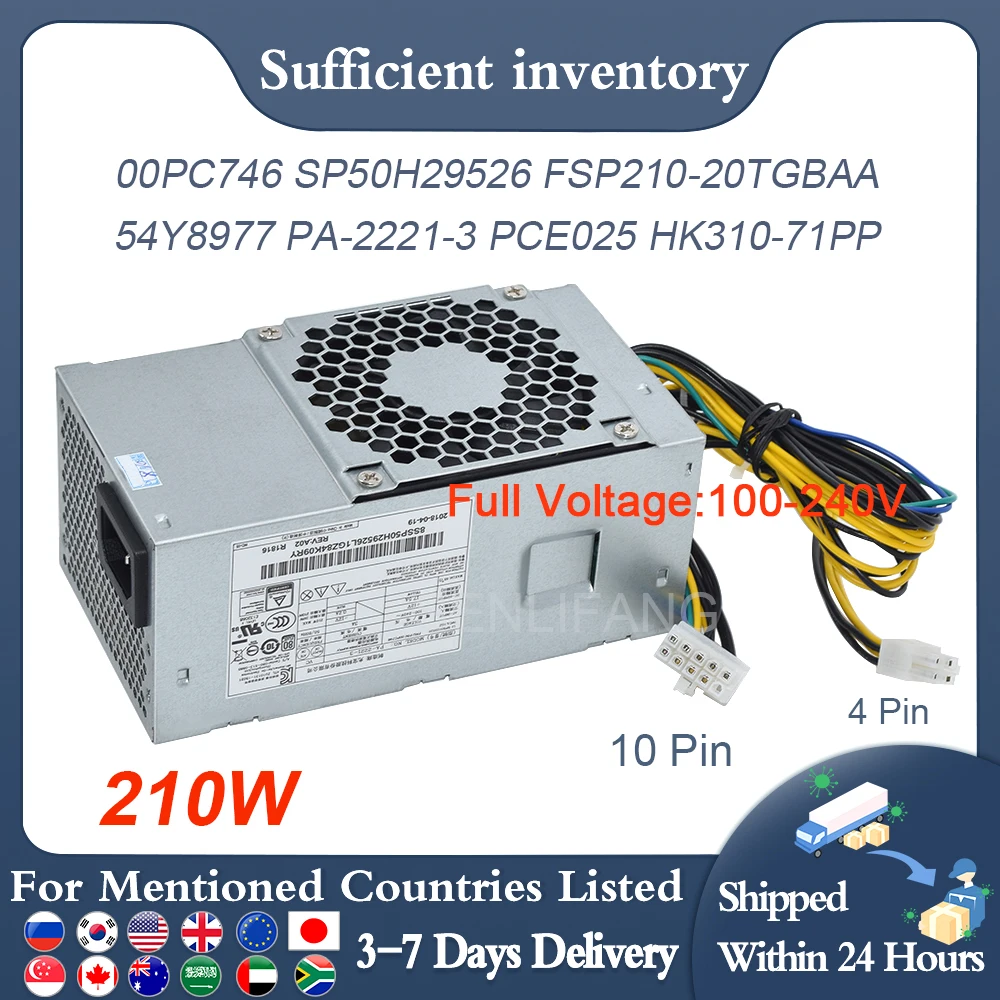 Genuine-New-For-Lenovo-210W-10Pin-Power-Supply-FSP210-20TGBAA-FSP210 ...