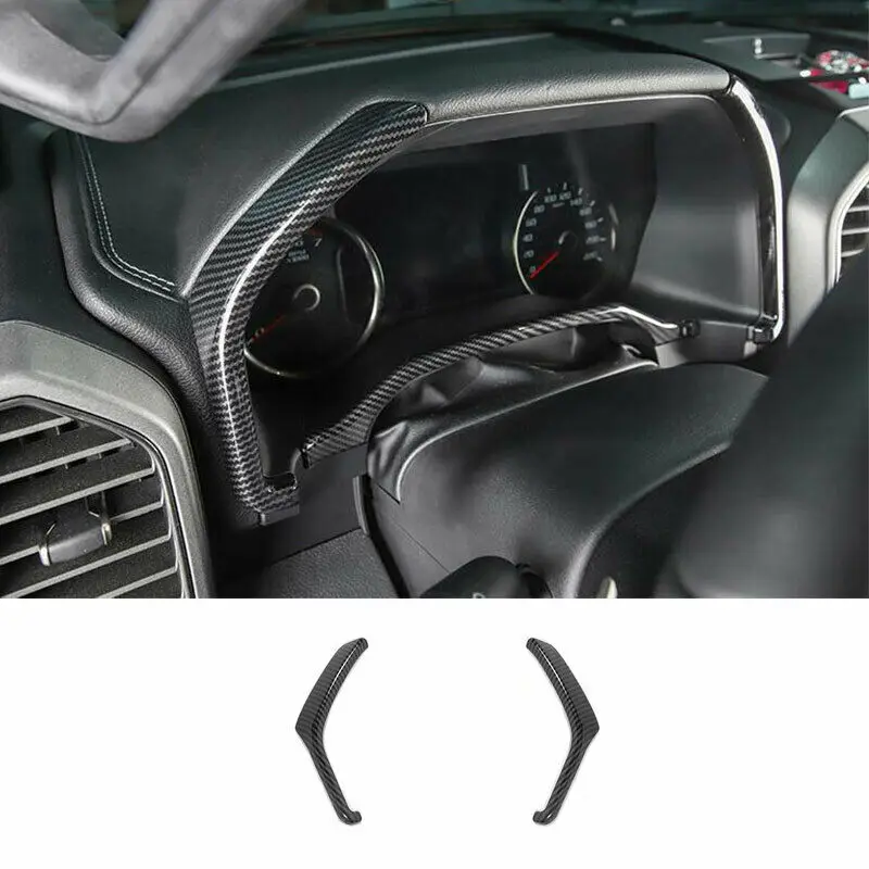 2pcs-Carbon-Fiber-Car-Instrument-Panel-Frame-Trim-Sticker-for-Ford-F150 ...