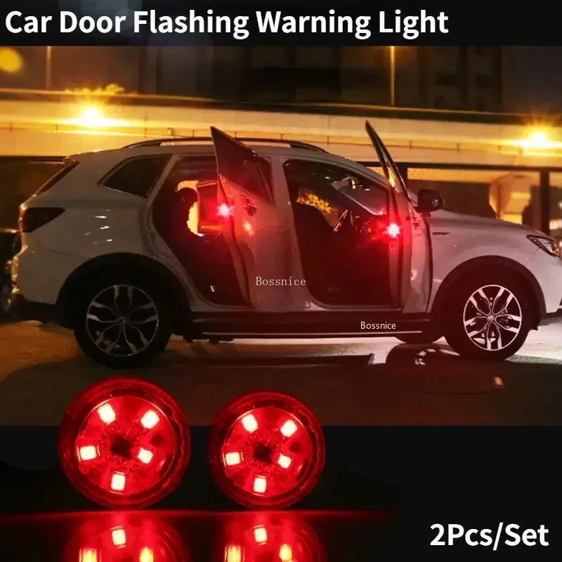 2Pcs-Magnetic-Wireless-5LEDs-Car-Door-Opening-Warning-Lights-Waterproof ...