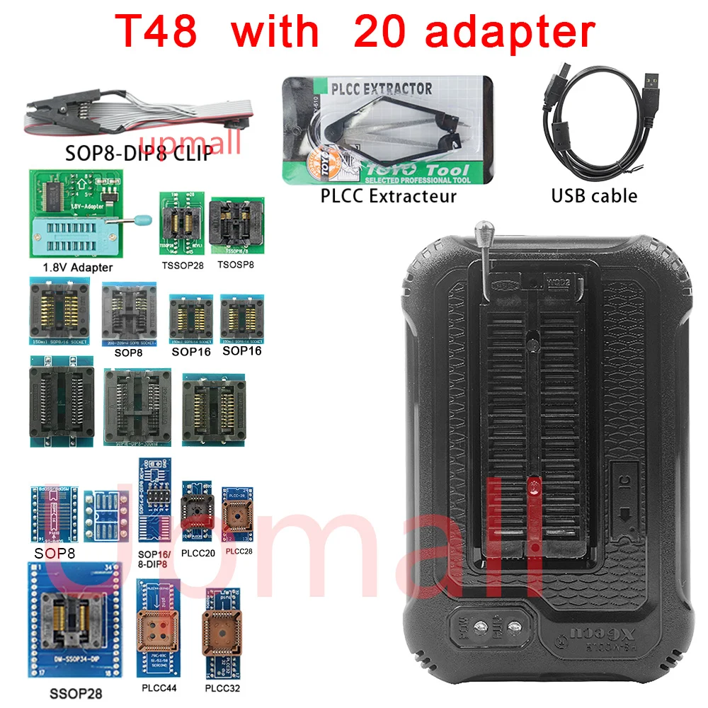 Originla XGECU TL866II Plus T48 T56 Programmer 17 Item V12.05 Minipro Universal TL866 Nand Flash ...