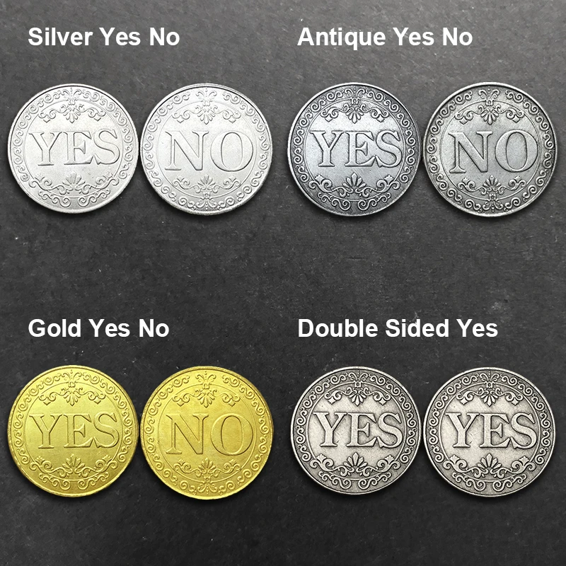 YES-NO-Decision-Challenge-Lucky-Wishing-Coin-Gold-Silver-Antique ...