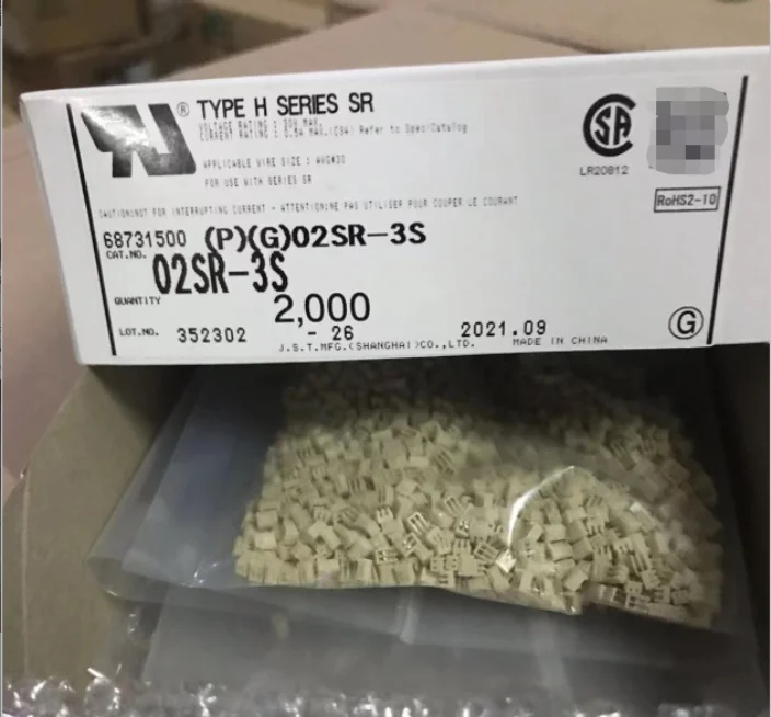 JST new parts with connector CONN RCPT 3POS IDC 30AWG TIN 03SR 3S 04ASR 30S| | - AliExpress