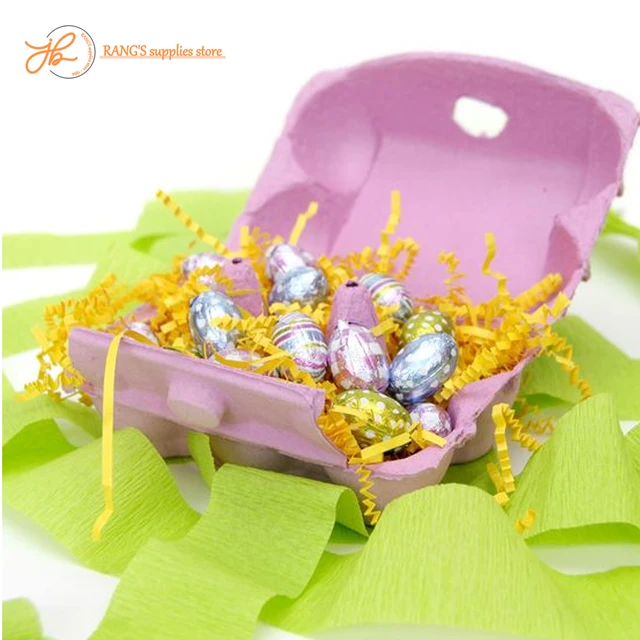 10Pcs Colored Egg Cartons, Natural Pulp Paper Egg Cartons 6 Count for ...