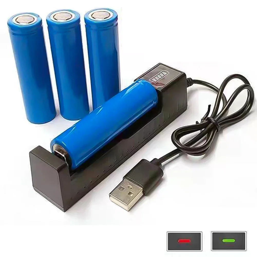 Universal 1 Slot Lithium Battery USB Charger Adapter Smart Charging for ...