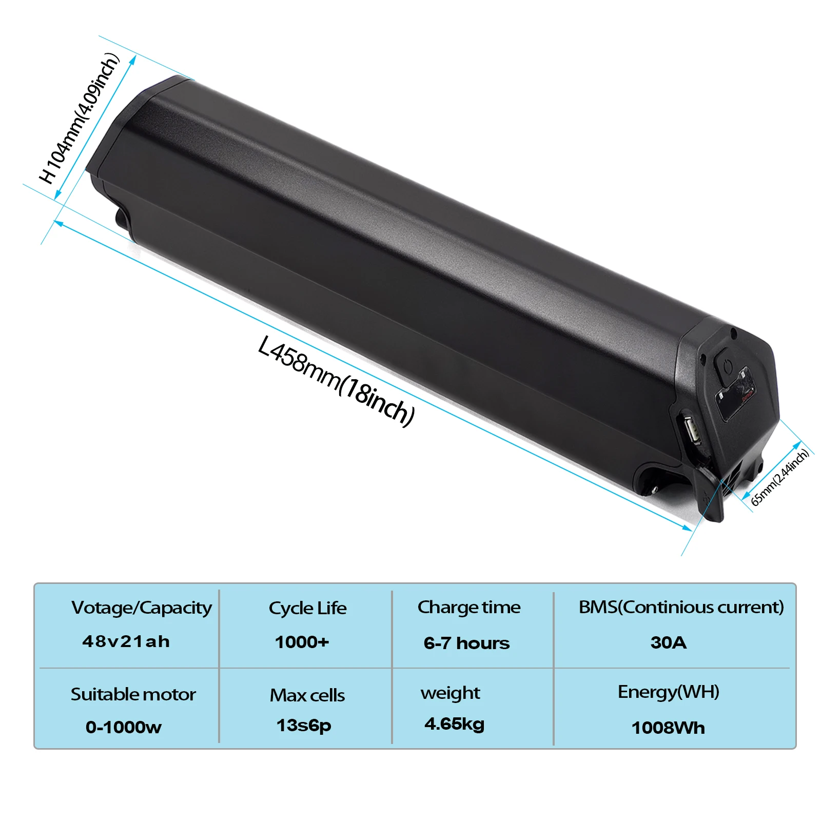 dorado-battery-48v-21ah-for-ncm-moscow-eBike-Battery-Electric-Bicycle ...