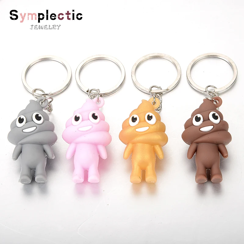 Symplectic-Cute-Creative-Spoof-Poop-Keychain-Personality-Toilet-Key ...