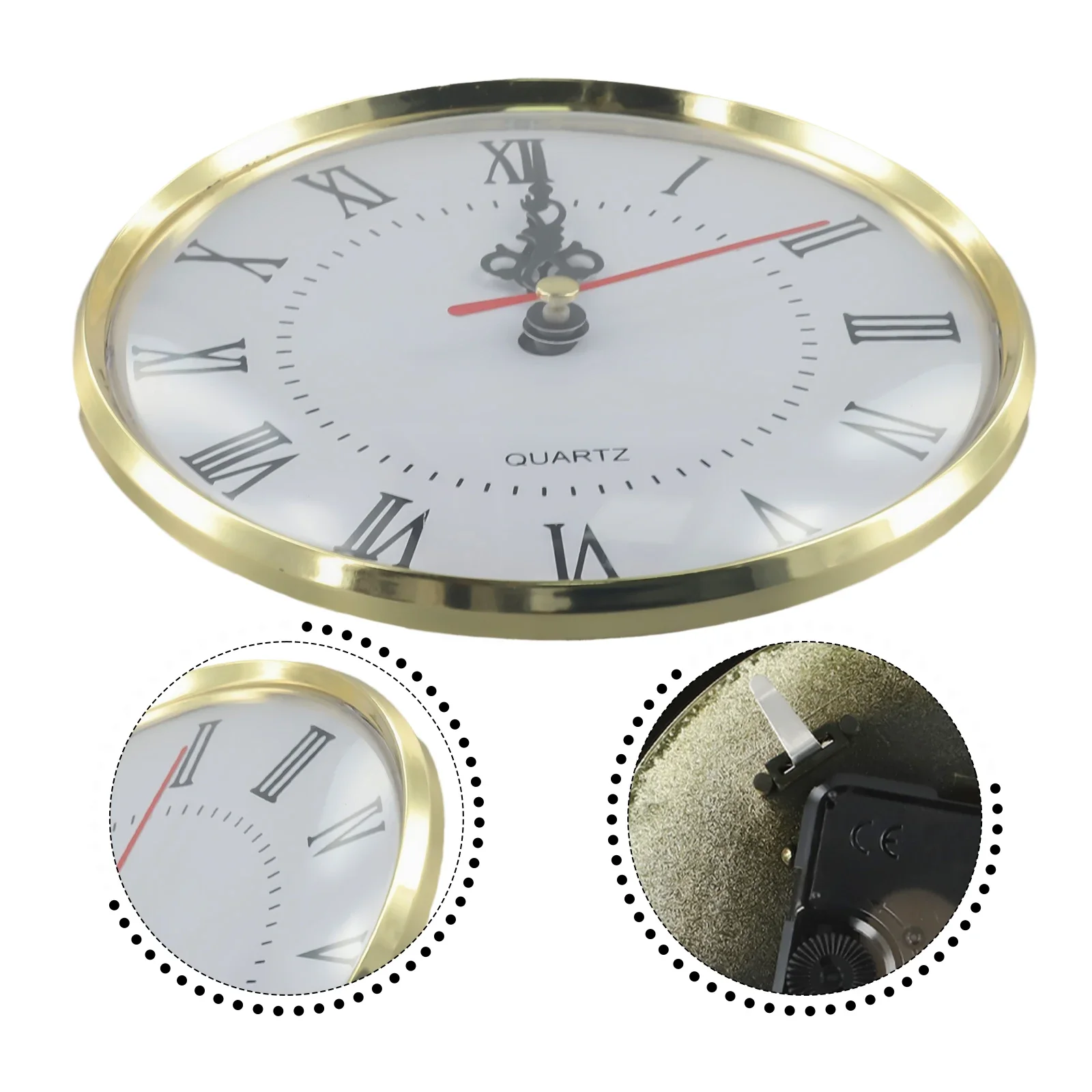 1pcs-Round-Clock-Insert-Arabic-Numeral-Quartz-Movement-Roman-Bedside ...