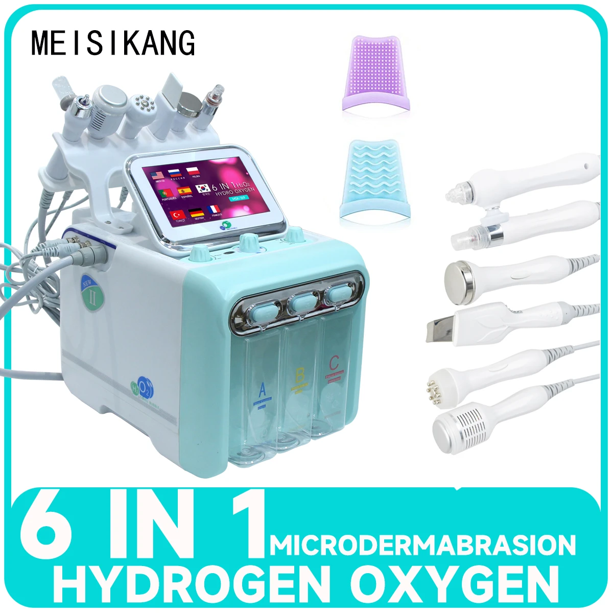 MEISIKANG 6 IN 1 RF Dermabrasion Deep Cleansing Water Oxygen ...