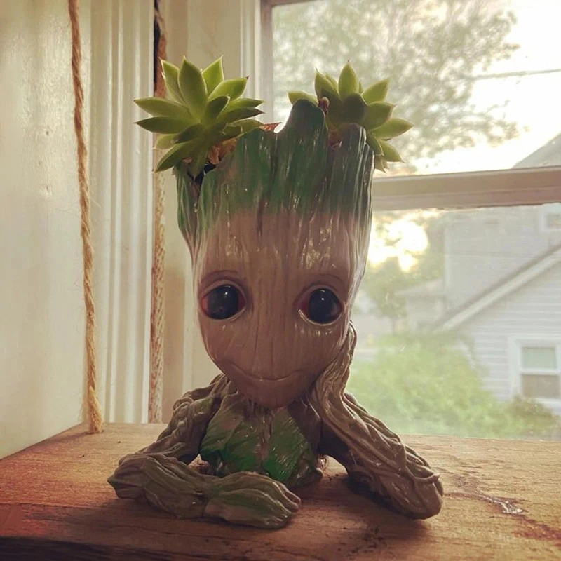 Modern Art Vases Home Decor Groot Flower Pot Tree Man Ornament ...