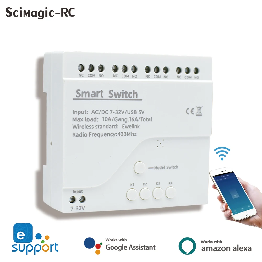 EWELINK-433mhz-Smart-Switch-Wifi-Module-Wireless-Remote-Control-Jog ...