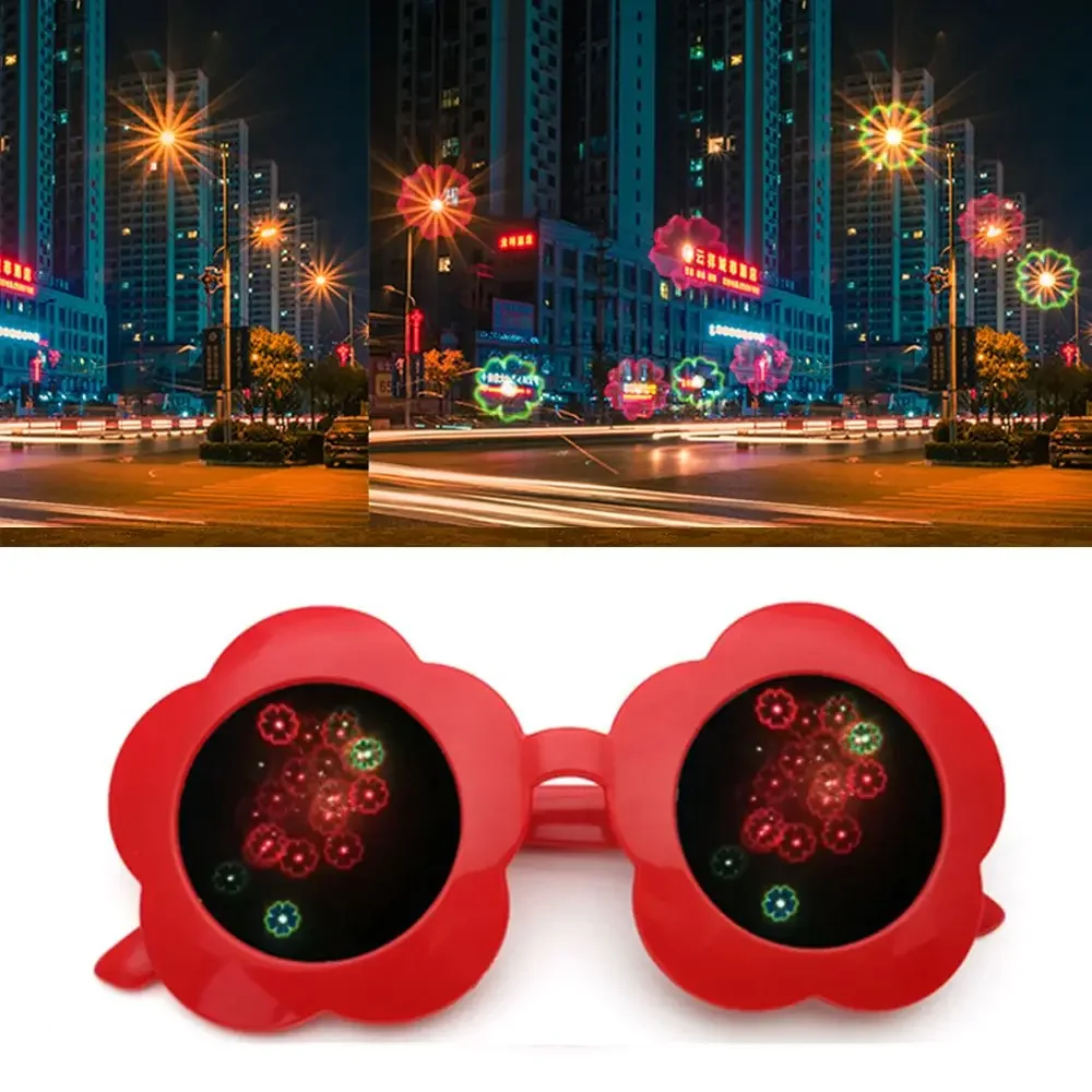 Funny-Sunflower-Shaped-Special-Effects-Glasses-Women-Lights-Change-to ...