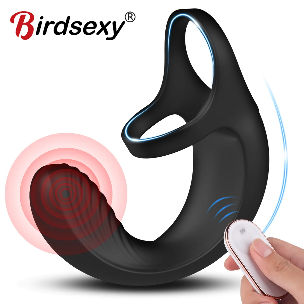 Anal Vibrators For Men 10 Modes Vibrating Penis Massager Ring Male