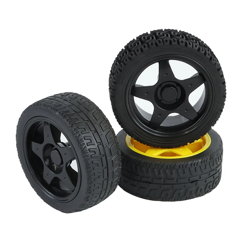 65mm-TT-Motor-Rubber-Wheel-Tire-DIY-Robot-Accessories-with-Sponge-Liner ...