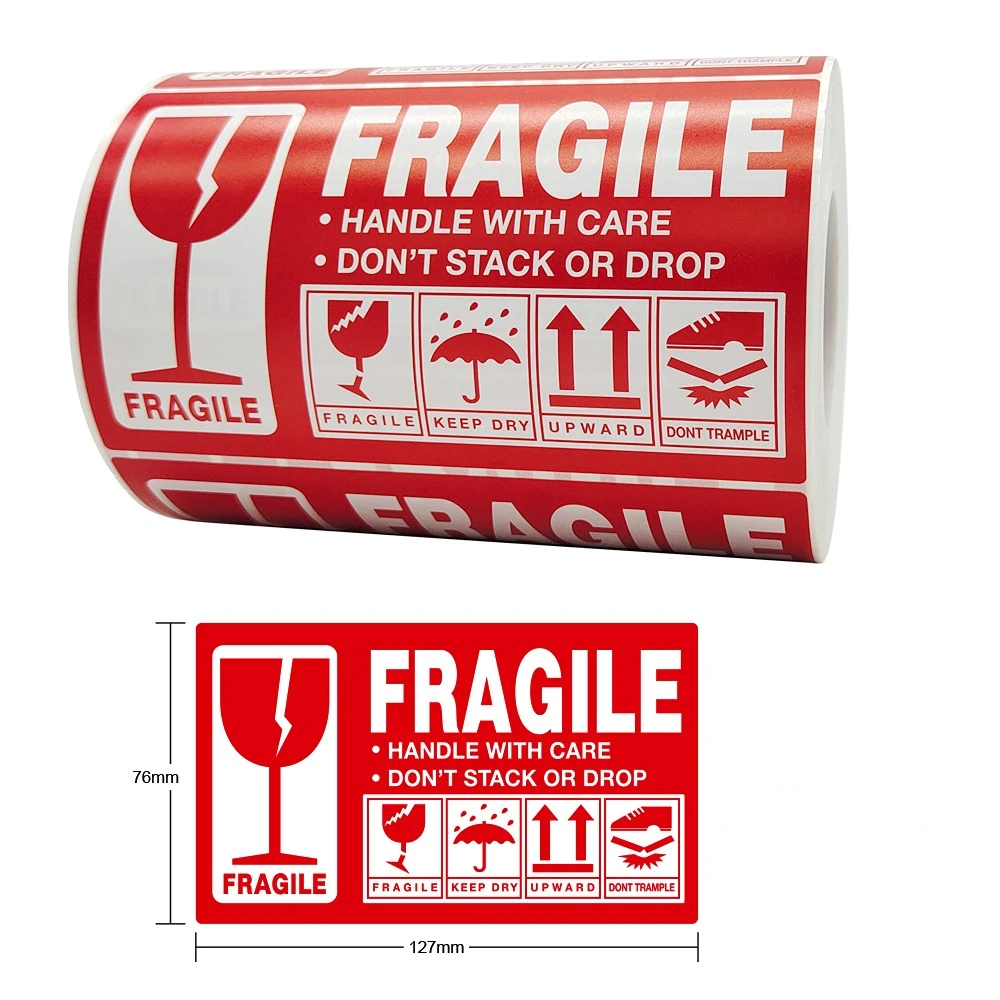 300pcs Fragile Stickers Warning Label Sticker Handle With Care Don't ...