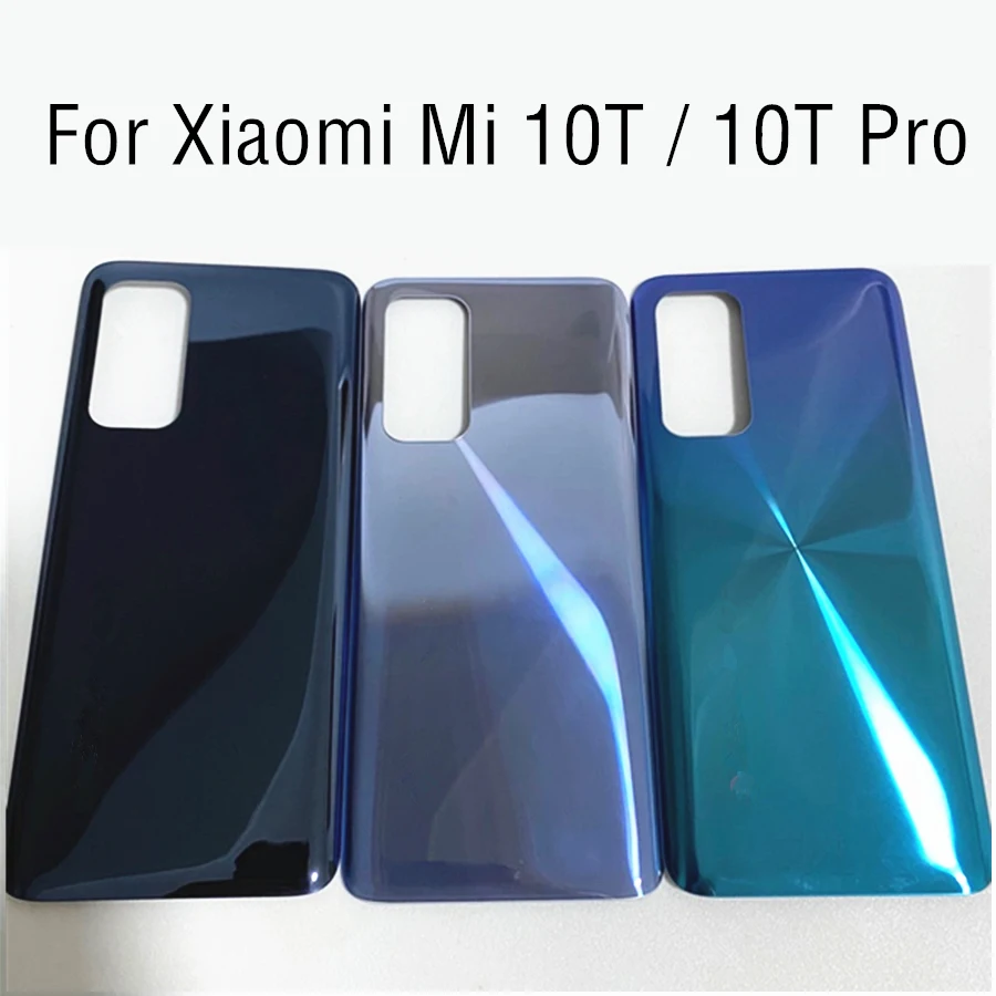 Cubierta-de-bater-a-para-Xiaomi-Mi-10T-Pro-5G-Panel-trasero-de-cristal ...