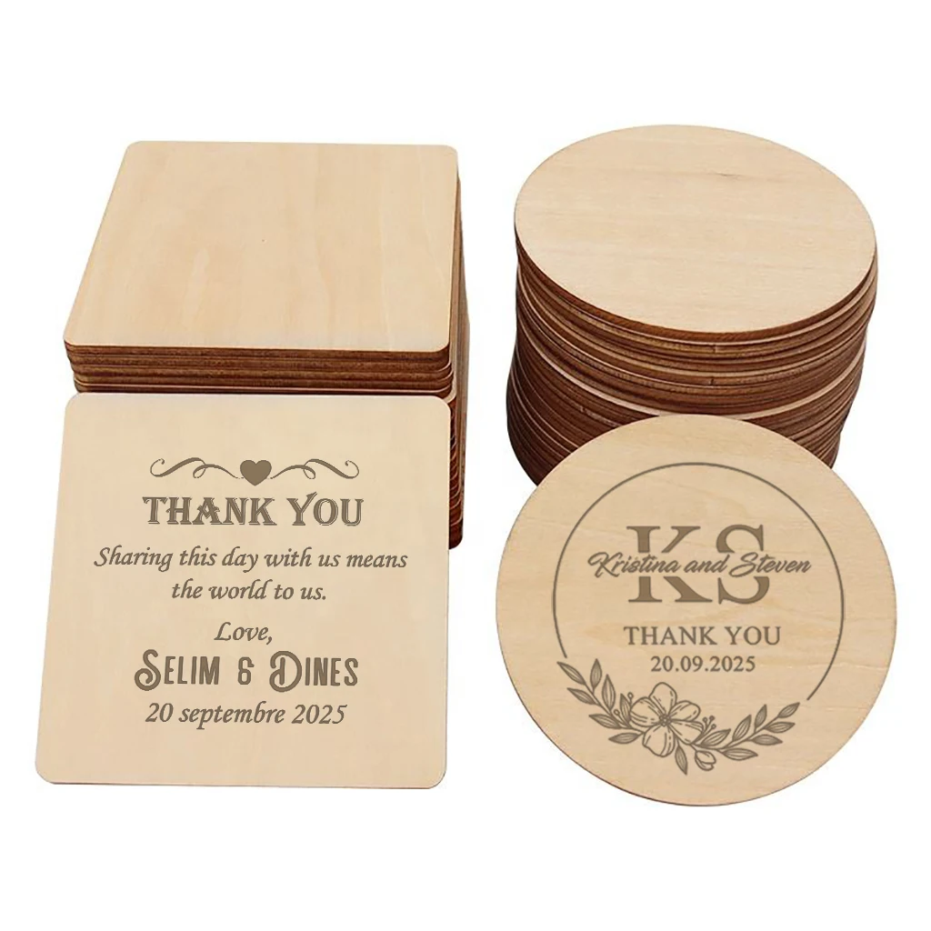 Personalized-Wedding-Coasters-Custom-Engraved-Wooden-Drink-Coaster ...