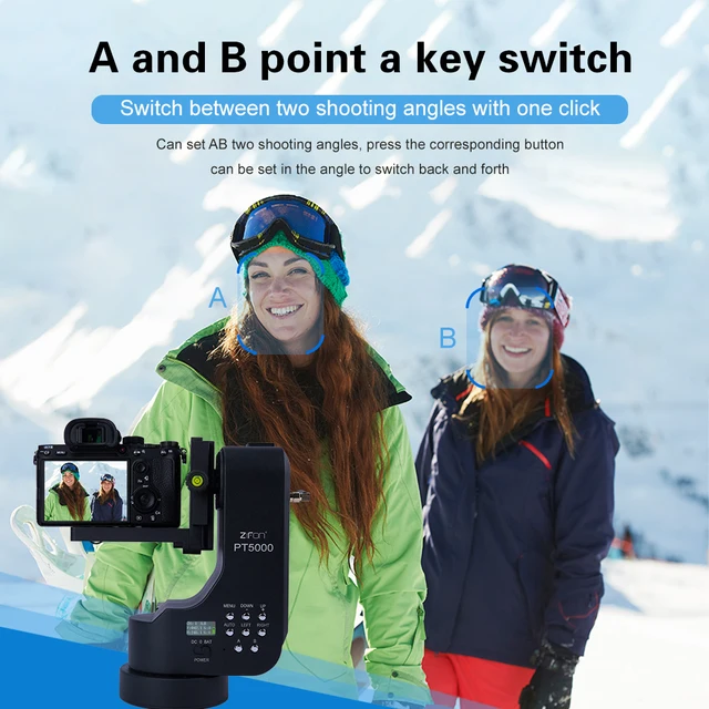 ZIFON PT5000 Auto Motorized Rotating Panoramic Head Remote Control Pan ...