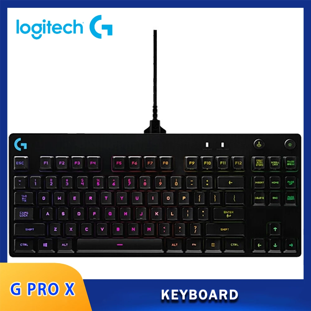 Logitech-G-PRO-X-Mechanical-Gaming-Keyboard-87-Key-Ergonomic-Keyboard ...