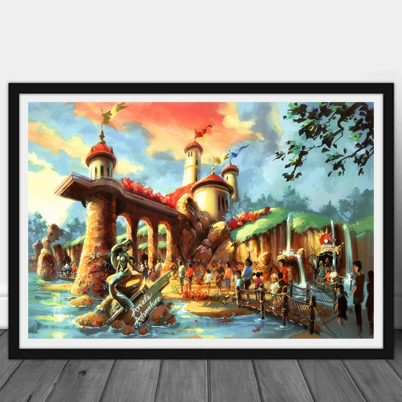 Little Mermaid Castle Poster