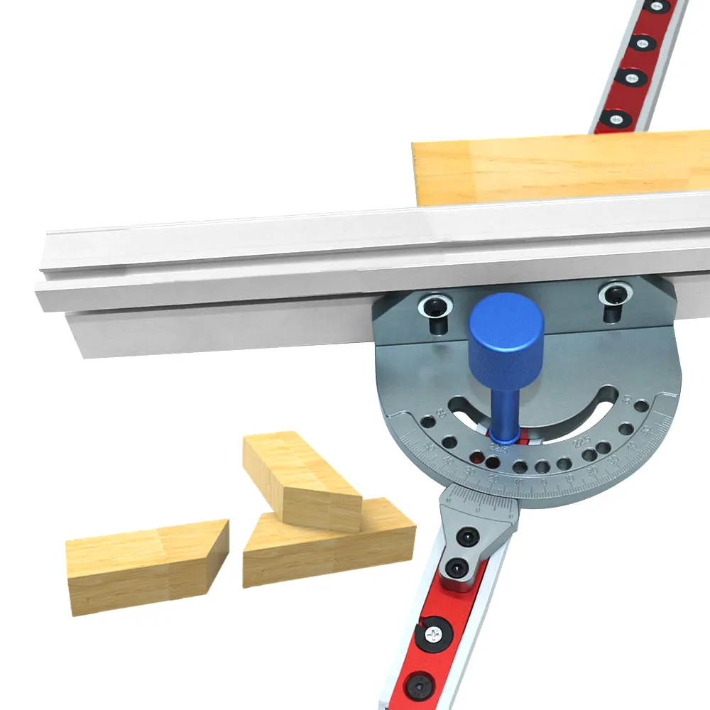 Precision-Miter-Gauge-with-Aluminum-Miter-Fence-with-60-Degree-Angled ...