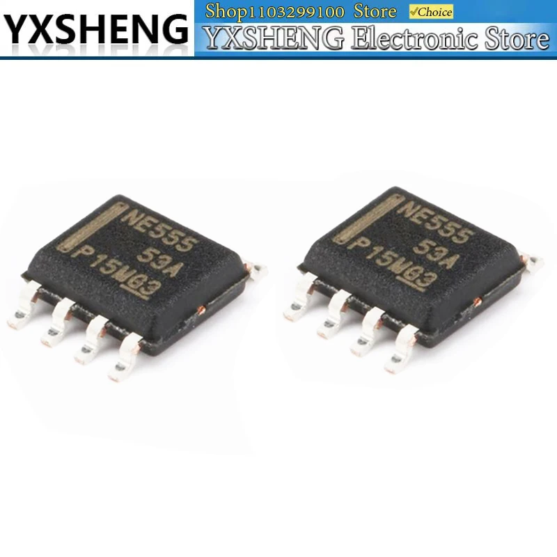 50PCS NE555 NE555N 555 NE555DR Precision Timers IC Chip SOP-8 New For ...