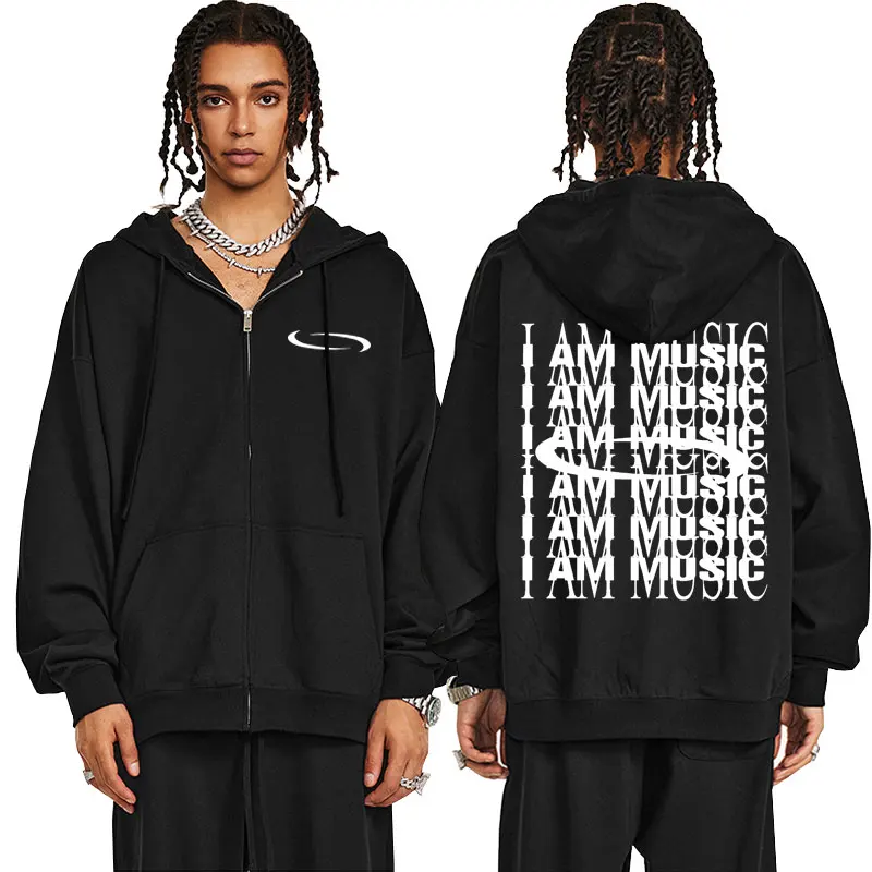 Oversized-Zip-Up-Fleece-Hoodie-para-homens-e-mulheres-Rapper-Playboi ...