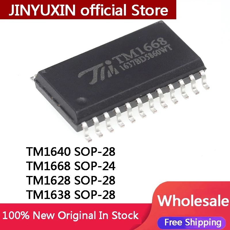 10Pcs-New-Original-TM1628-TM1638-TM1640-TM1668-TM1772-SOP-24-LED ...