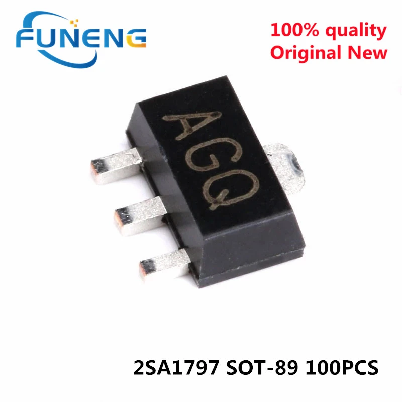 (100pcs) 2sa1797 Sot-89 Smd Pnp Crystal Triode 1797 (marking Agqk ) Ag ...