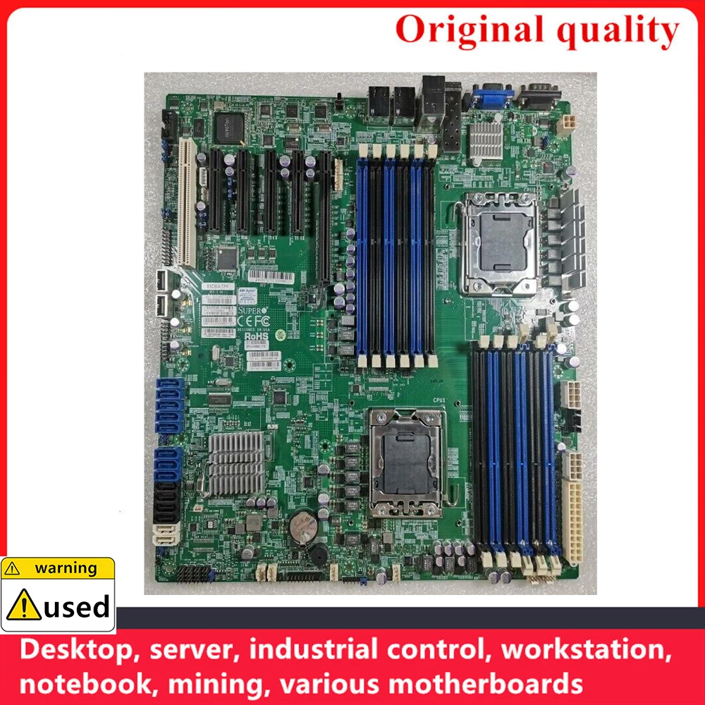Usado Para Supermicro X9DB3 TPF Motherboards LGA 1356 DDR3 X79 Servidor ...
