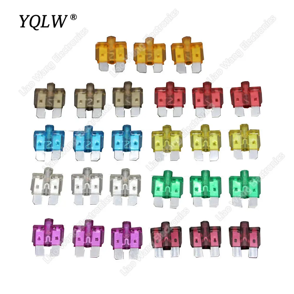 27 Pcs/lot 5a~40a 32v Medium Size Auto Fuse Inserts Car Insurance ...