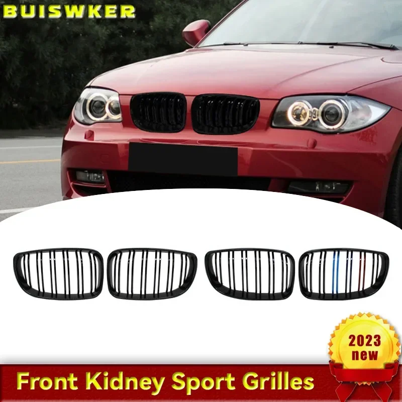 Car-Glossy-Black-Grill-Front-Kidney-Grille-for-BMW-E81-E87-E82-E88-128I ...