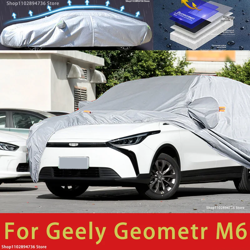 For-Geely-Geometry-M6-Outdoor-Protection-Full-Car-Covers-Snow-Cover ...