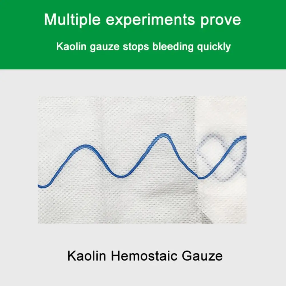 Hemostatic Kaolin Gauze Combat Emergency Trauma Soluble For Tactical ...