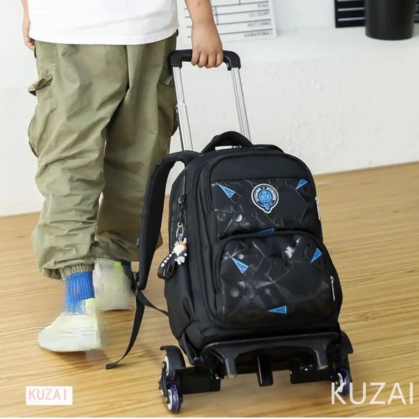 Waterproof-Luggage-Rolling-Bags-Detachable-Wheeled-Children-Rolling ...