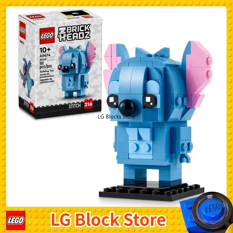 Lego BrickHeadz 40674 Stitch Buildable Disney Toy for Kids Boys and ...