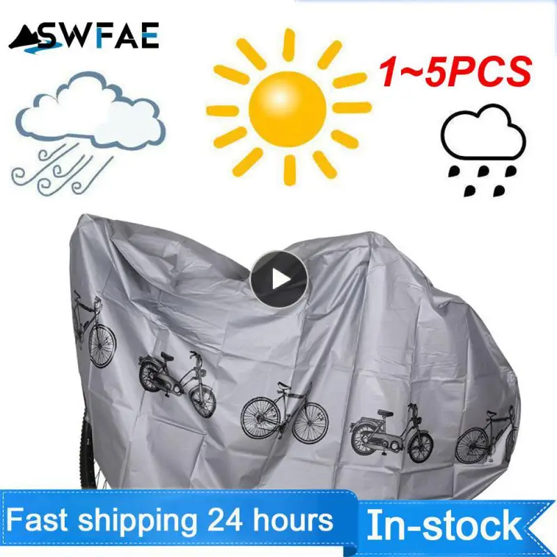 1-5PCS-Motorcycle-Rain-Cover-Gray-Dust-Waterproof-Anti-UV-Outdoor ...