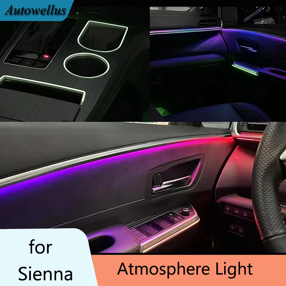Dynamic Led Ambient Light Fit for Toyota Sienna 2021-23 car Inter ...