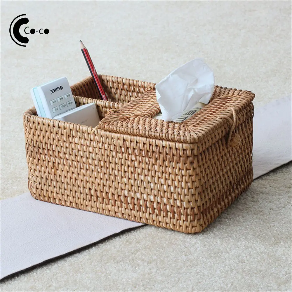 Roll-Paper-Tray-Handmade-Multi-functiona-S-Desktop-Finishing-Pastoral ...