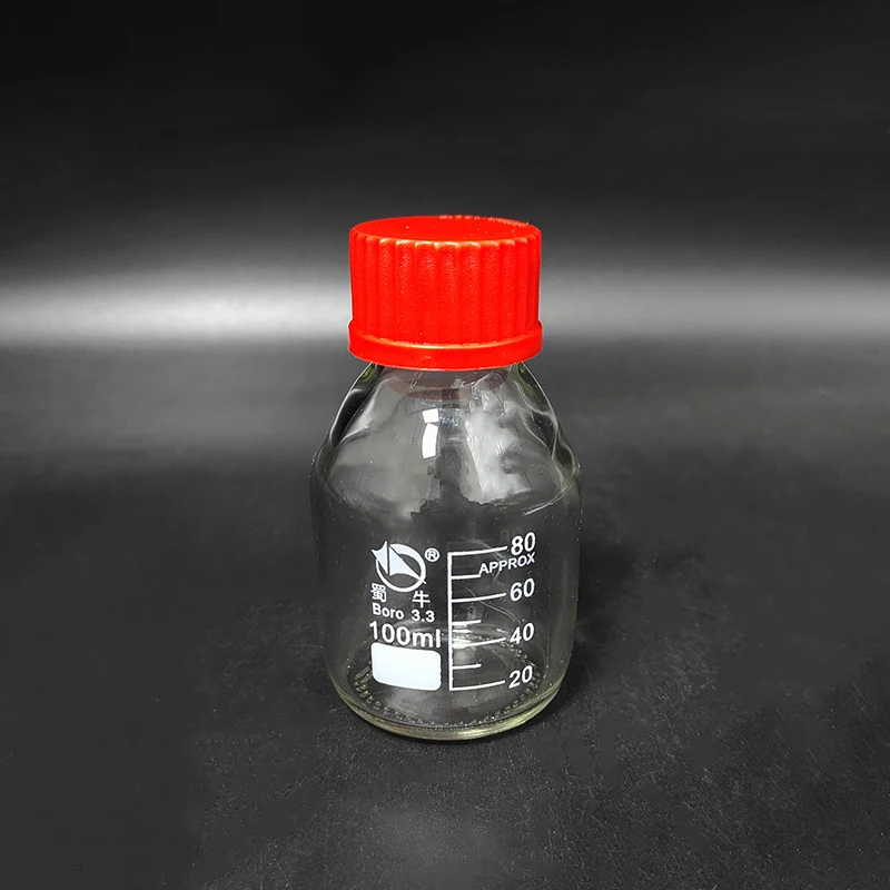 SHUNIU Reagent bottle, With GL32mm screw cover, Borosilicate glass 3.3 ...