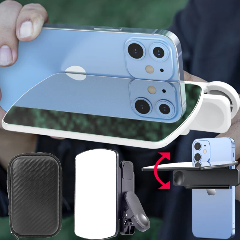Adjustable Cellphone Photography Camera Reflection Mirror Shooting Clip ...