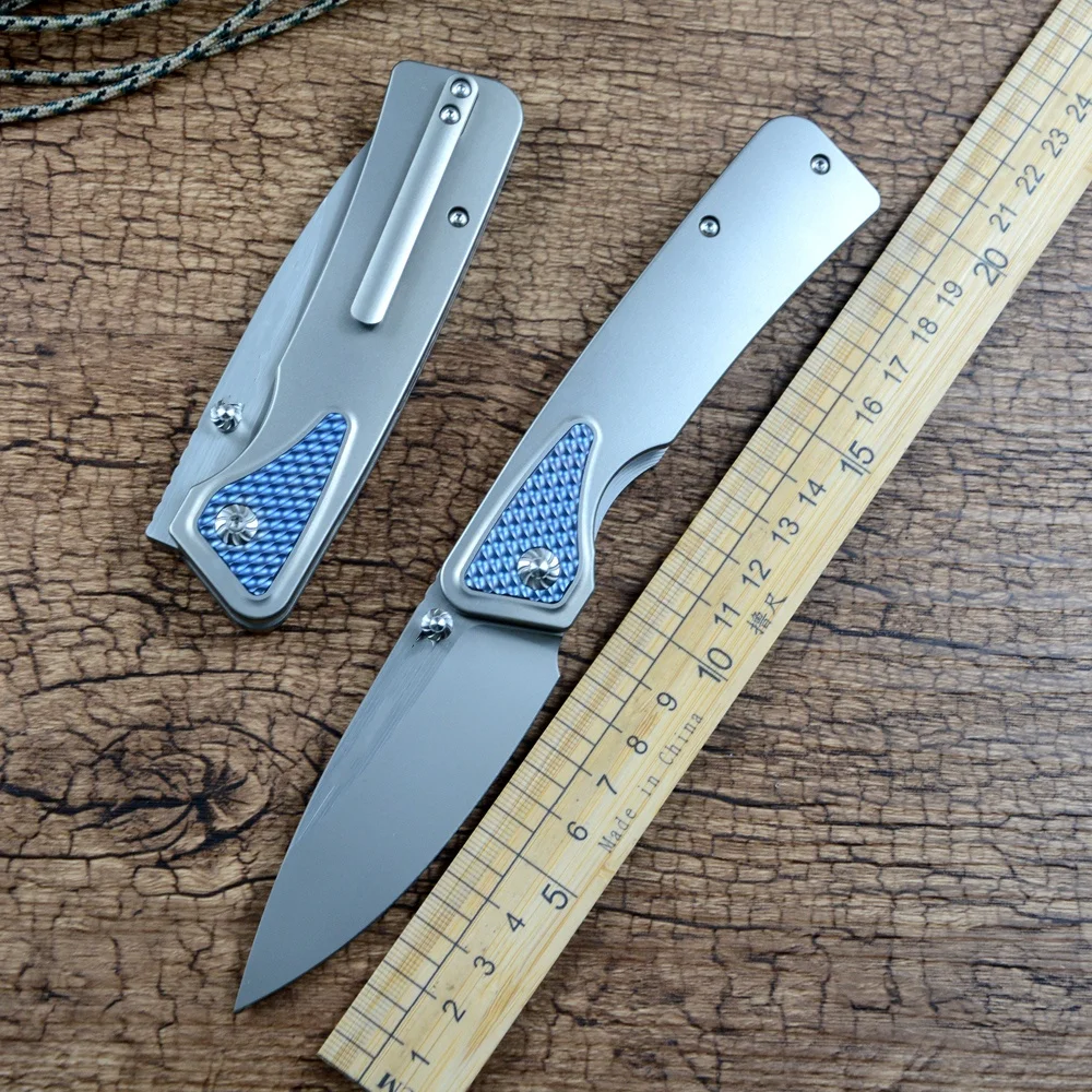 Rattle-Snake-Folding-Pocket-Knife-M390-Blade-TC4-Titanium-Handle-Gift ...