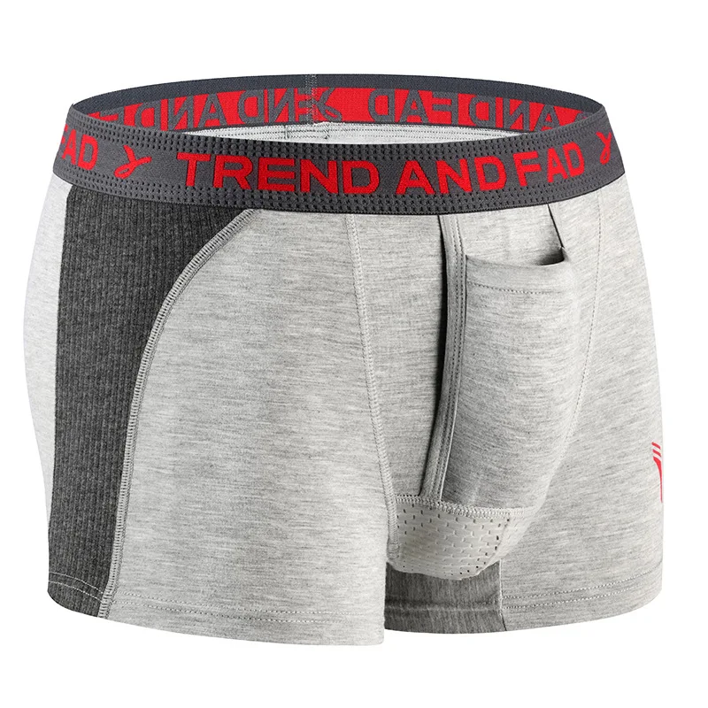 Men-s-underwear-bullet-separation-boxer-briefs-scrotum-support-bag-pant ...