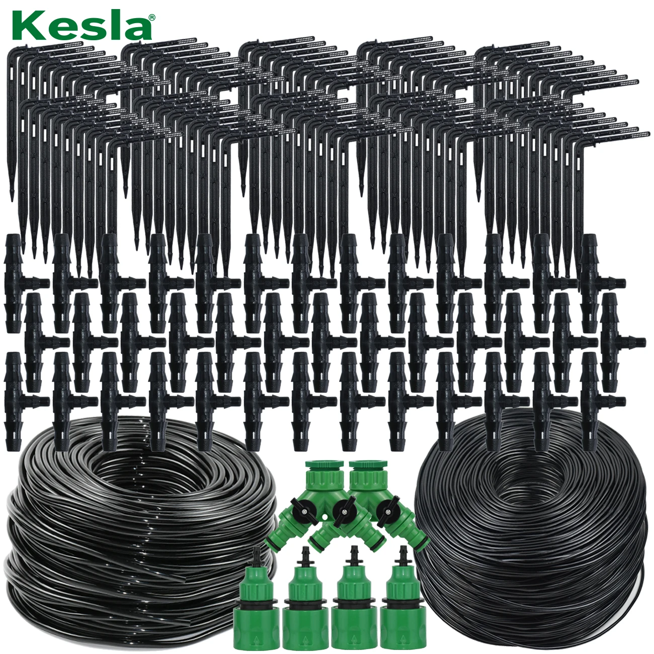 KESLA Greenhouse 1/4'' to 1/8'' Drip Irrigation Pot Garden Watering ...