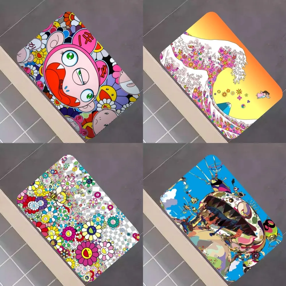 T-Takashi-M-Murakami-Floor-Mat-Anti-Slip-Kitchen-Bedroom-Handmade ...
