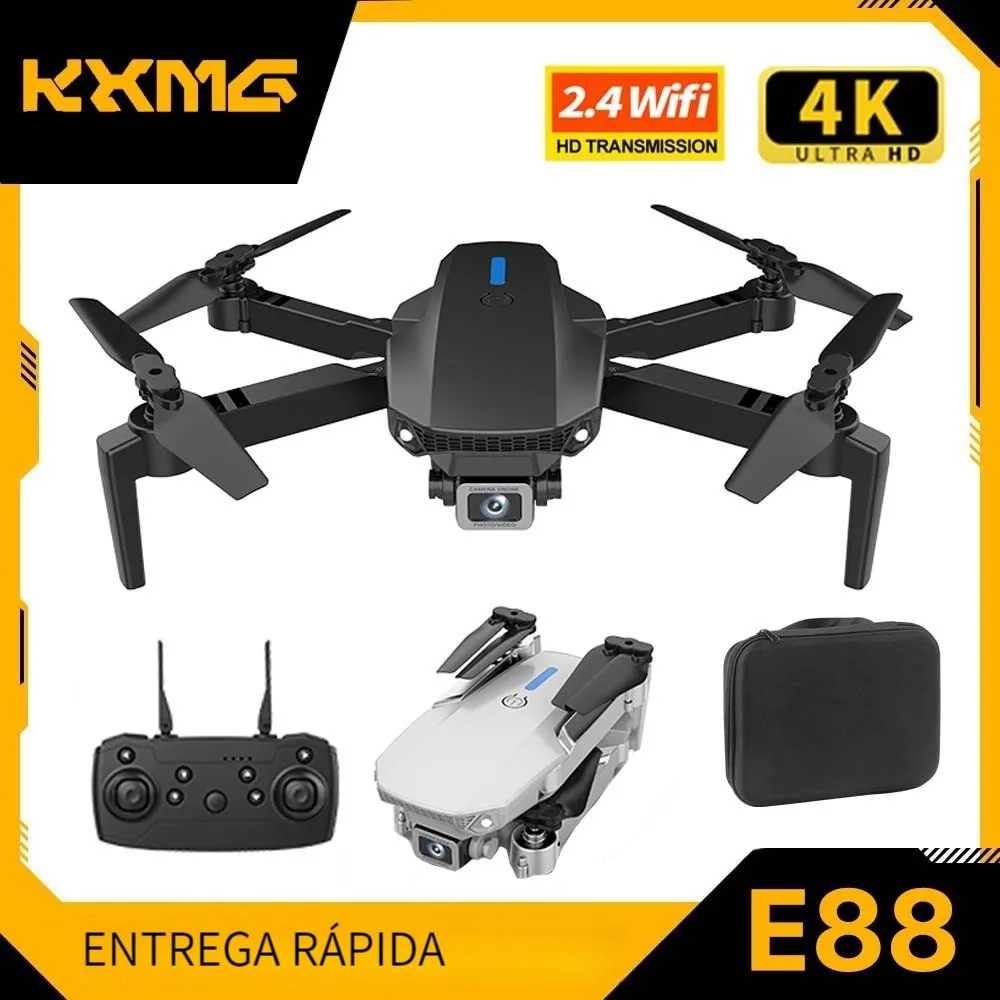 KXMG Dron plegable con cámara HD 4K 2023 P, de control remoto cuadricóptero, gran angular, WIFI ...