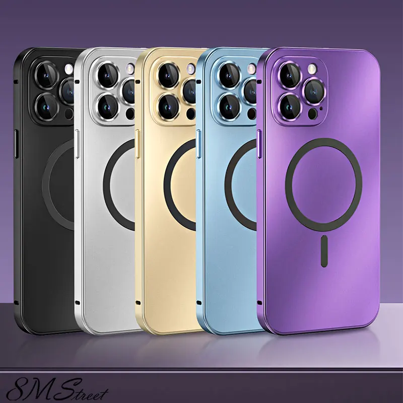 Funda magnética de Metal para Iphone, carcasa de aluminio para Iphone ...