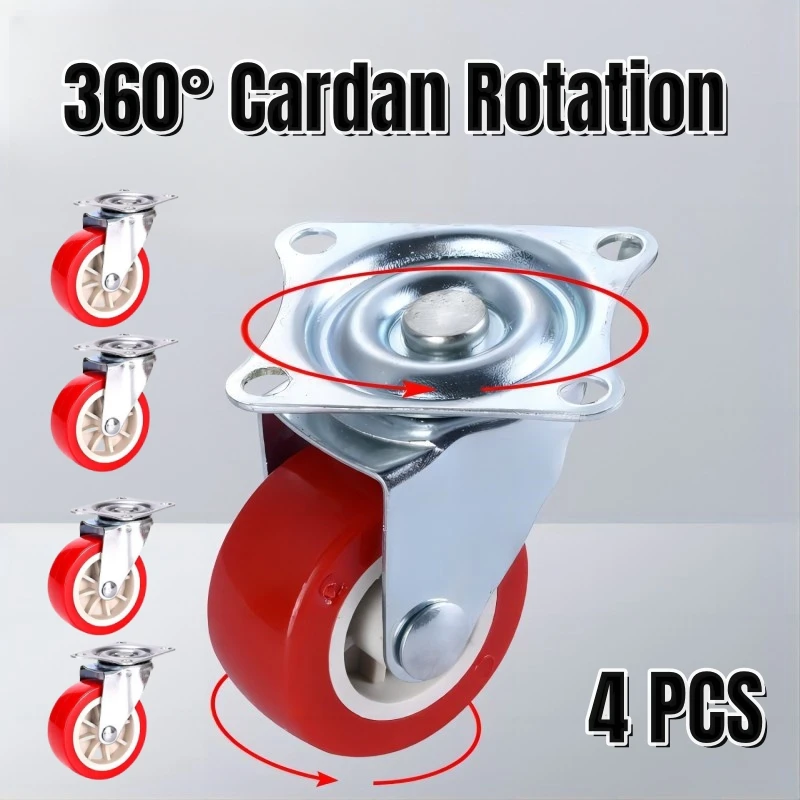 Universal-Soft-Rubber-Swivel-Caster-360-roda-do-rolo-para-Platform ...